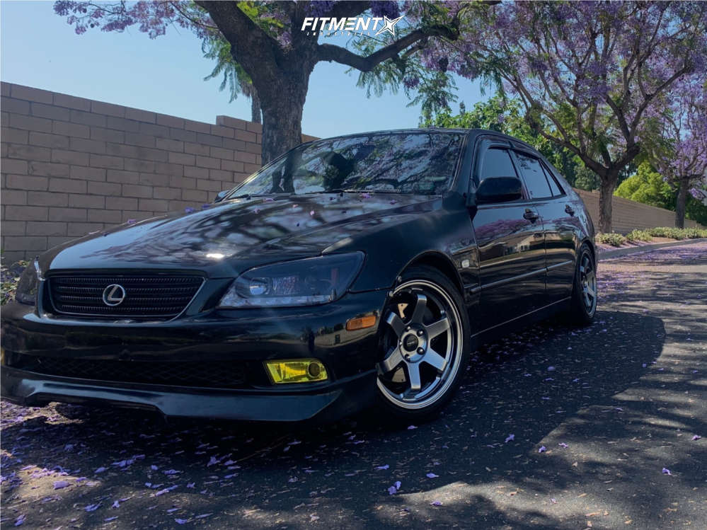 2001 Lexus IS300 Base with 17x8 AVID1 AV6 and Westlake 215x45 on Stock ...
