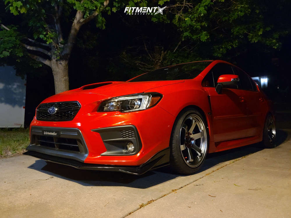 2020 Subaru WRX Limited with 18x9.5 AVID1 AV6 and Dunlop 245x40 on ...