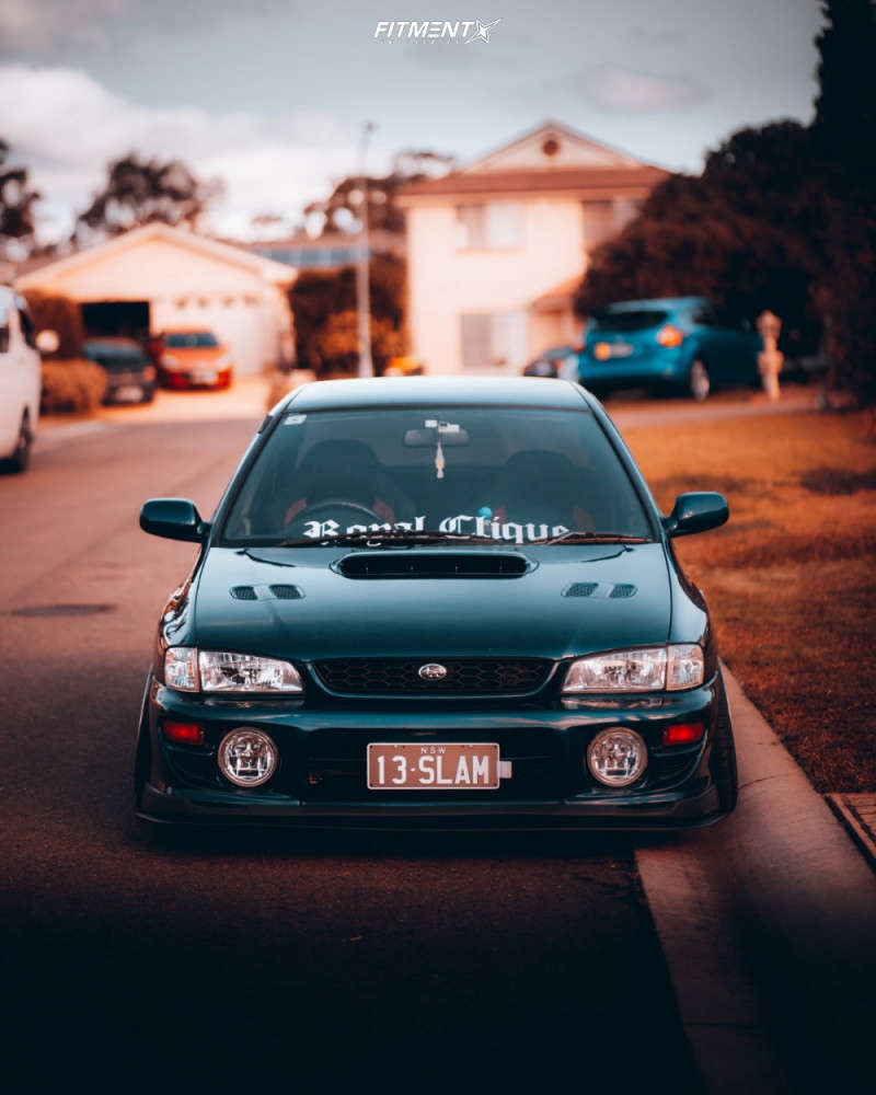 2000 Subaru Impreza RS with 16x8 Work Cr01 and Rapid 195x45 on ...