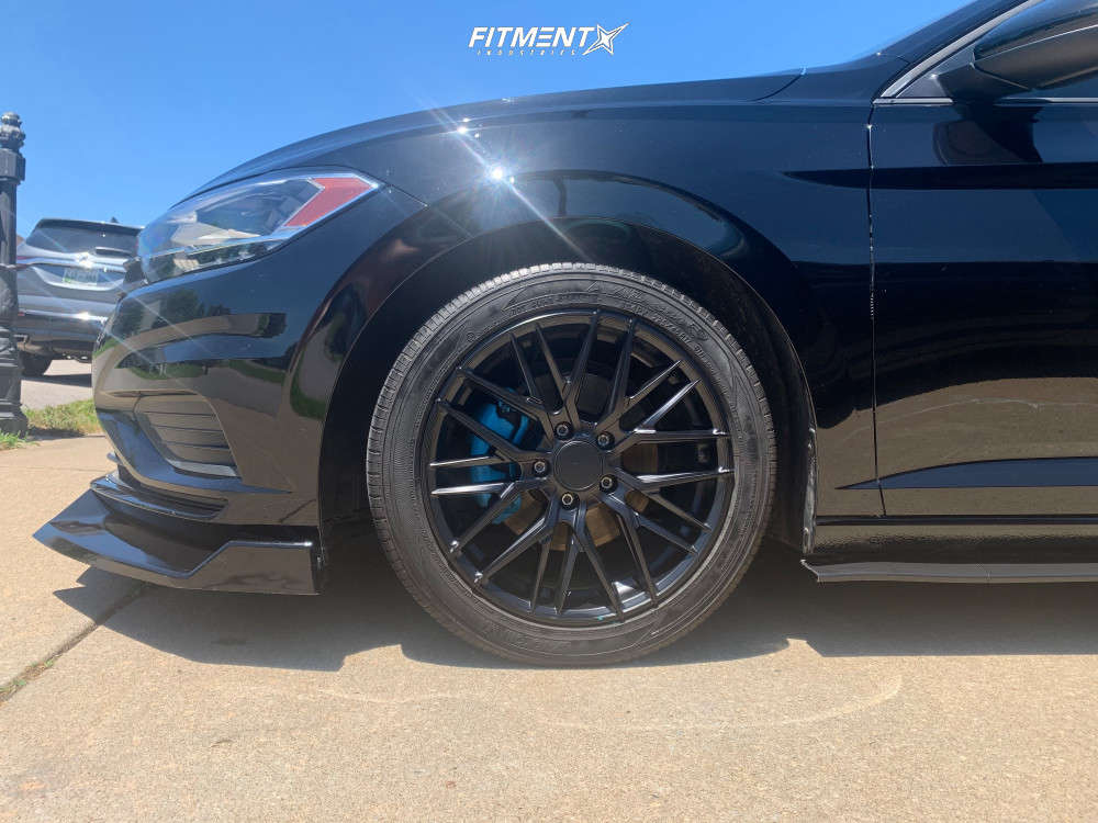 2019 Volkswagen Jetta S with 17x7.5 Drag Dr77 and Yokohama 225x45 on ...