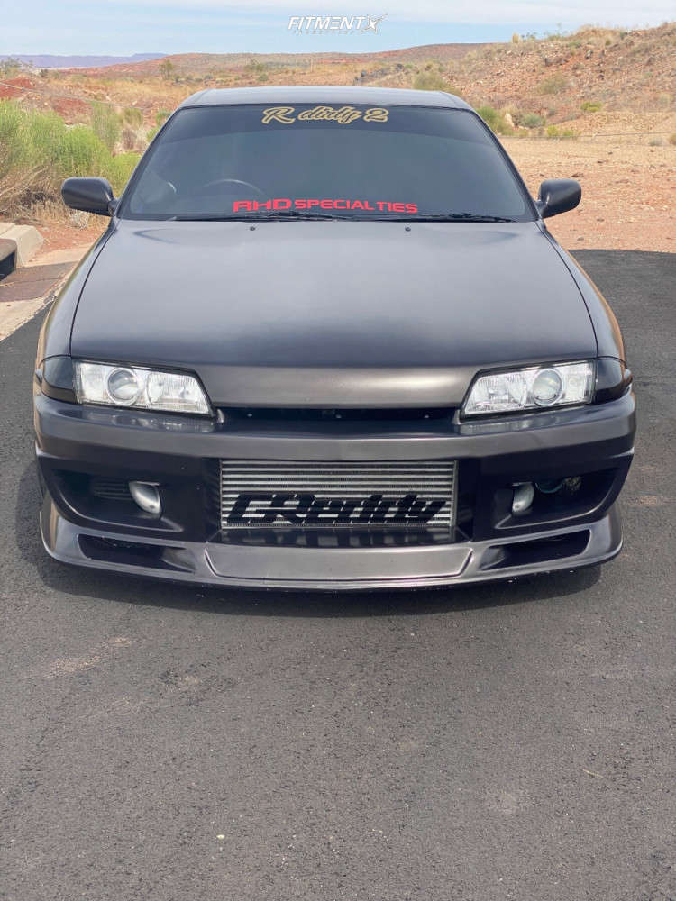 1990 Nissan Skyline GTS-T with 18x9.5 Aodhan DS06 and Firestone 245x35 on Coilovers | 1118613 ...