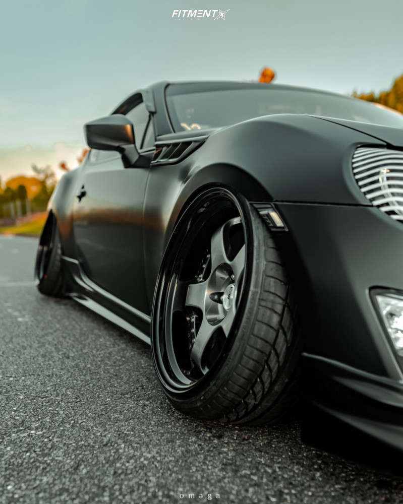 2013 Scion FR-S Base with 18x9.5 SSR Sp1 and Achilles 215x35 on Air ...