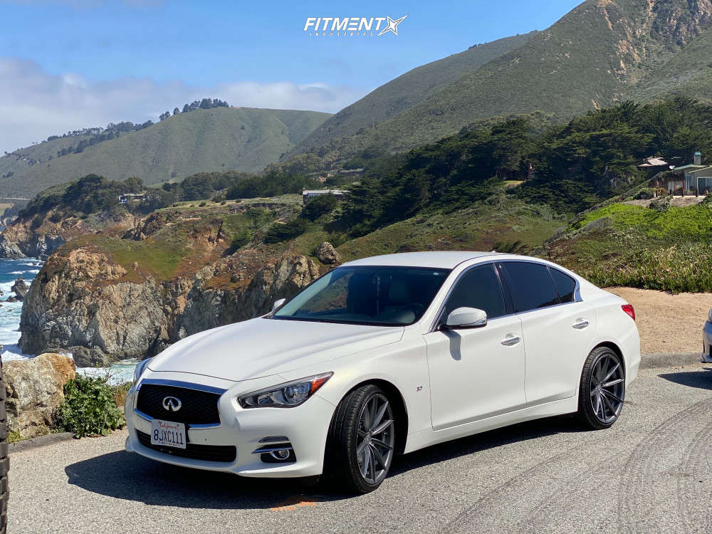 2015 INFINITI Q50 Base with 20x9 Curva C46 and Delinte 245x35 on Stock ...