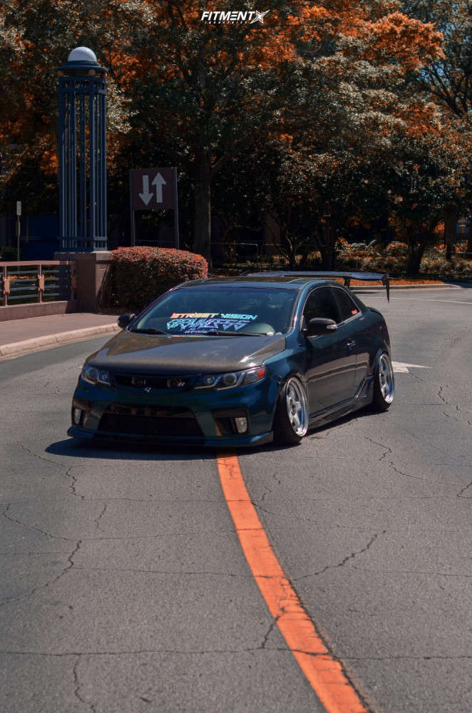 2010 Kia Forte Koup EX with 17x9.5 SSR Sp1 and Cosmo 205x40 on ...