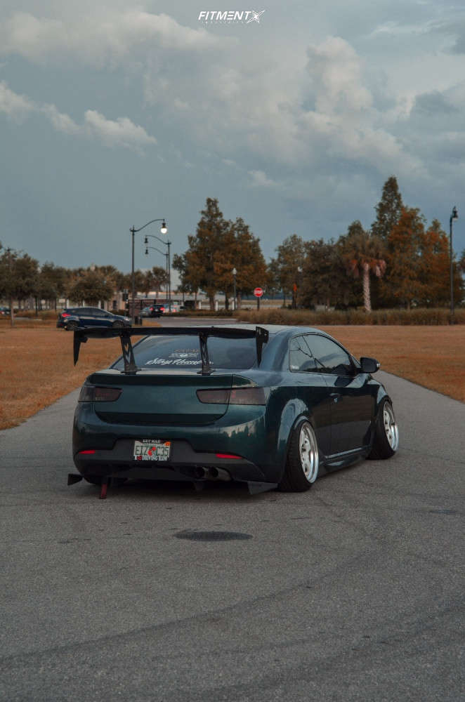 2010 Kia Forte Koup EX with 17x9.5 SSR Sp1 and Cosmo 205x40 on ...