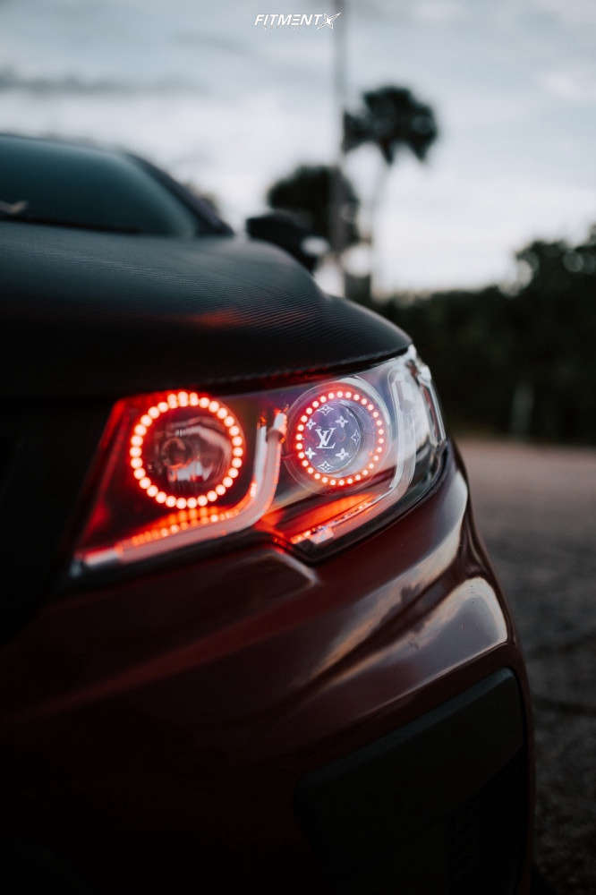 2010 Kia Forte Koup EX with 17x9.5 SSR Sp1 and Cosmo 205x40 on ...