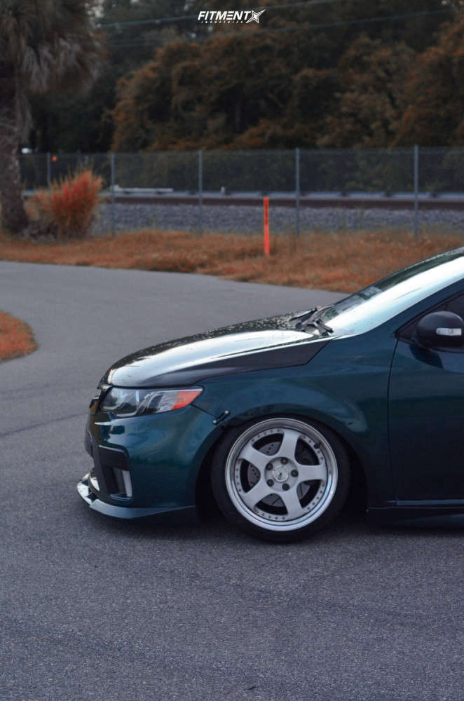 2010 Kia Forte Koup EX with 17x9.5 SSR Sp1 and Cosmo 205x40 on ...