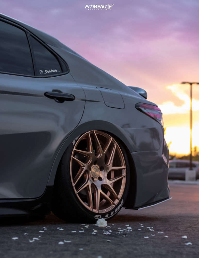 2019 Toyota Camry XSE with 19x8.5 Blaque Diamond Bd-3 and Nitto 245x35 ...