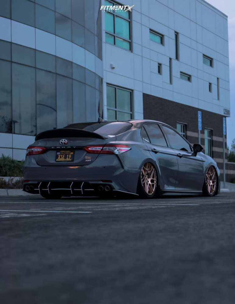 2019 Toyota Camry XSE with 19x8.5 Blaque Diamond Bd-3 and Nitto 245x35 ...