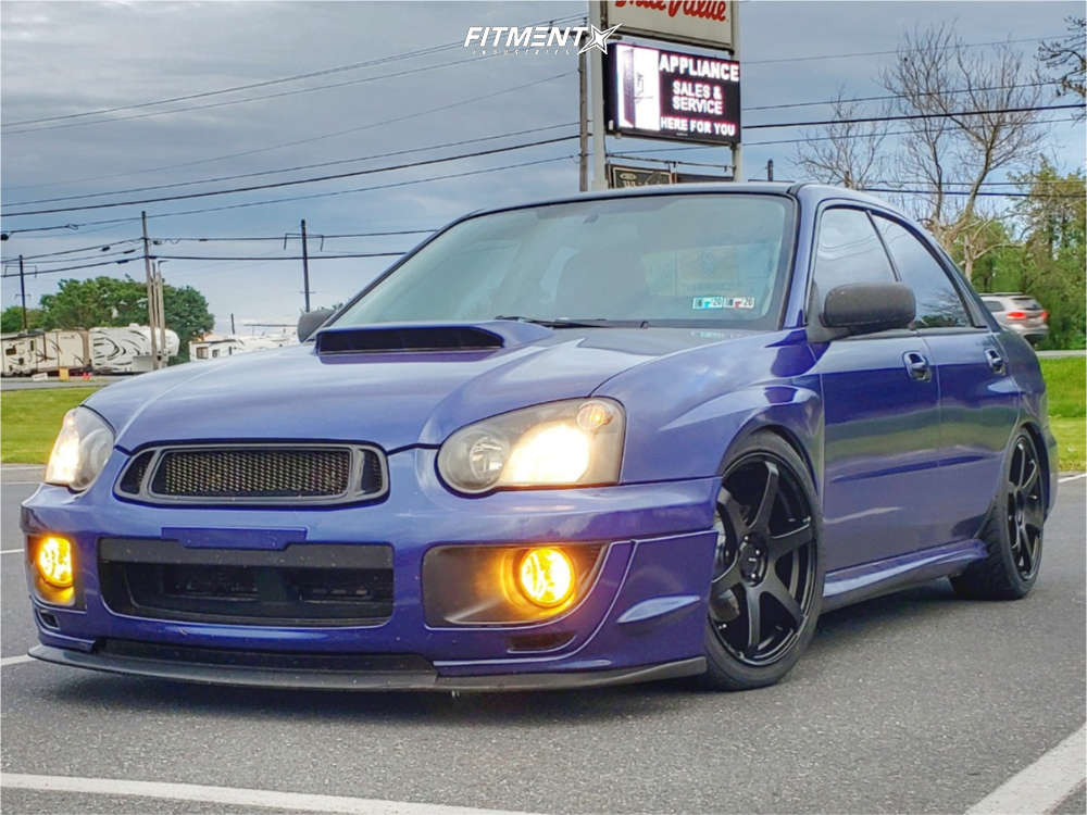 2004 Subaru WRX Base with 18x8 Enkei T6s and Federal 225x40 on ...
