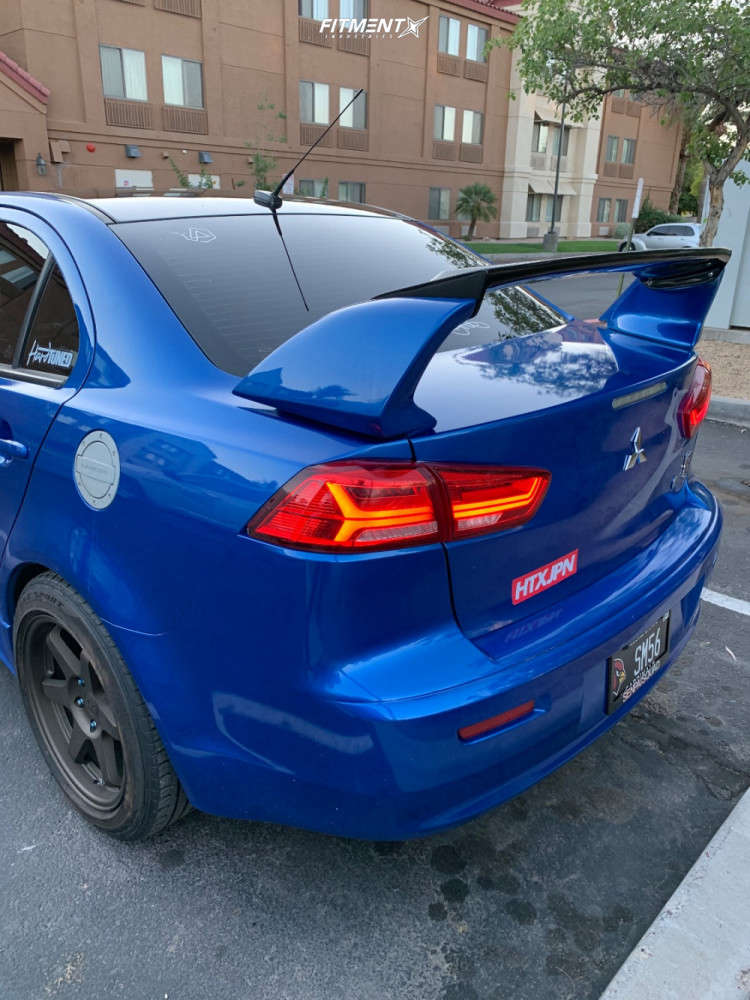 2009 Mitsubishi Lancer ES with 17x8.5 ESR Sr07 and Nitto 225x45 on ...