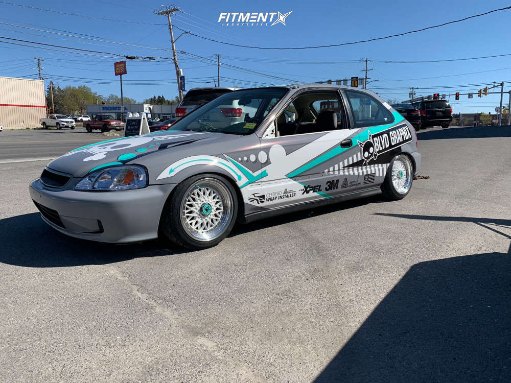 1999 Honda Civic DX with 16x8 JNC Jnc004 and Federal 195x45 on Stock ...