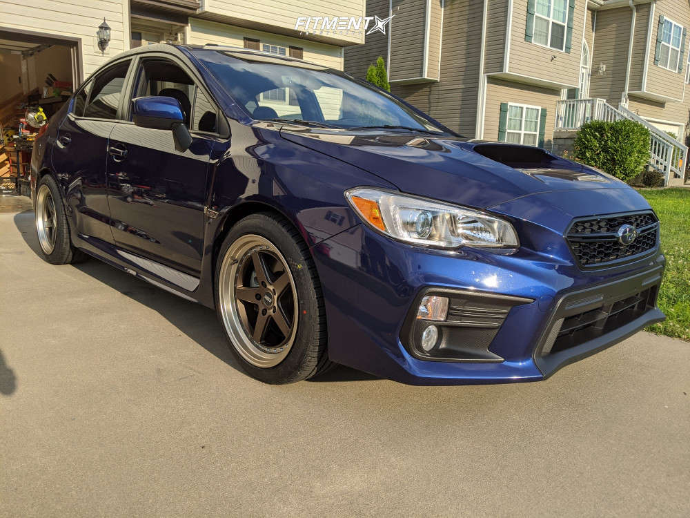 2018 Subaru WRX Premium with 18x9.5 ESR Cs5 and Nankang 255x40 on Stock ...
