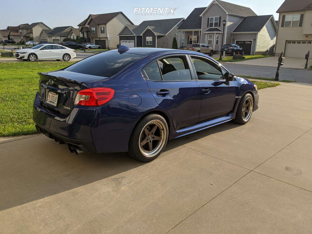 2018 Subaru WRX Premium with 18x9.5 ESR Cs5 and Nankang 255x40 on Stock ...