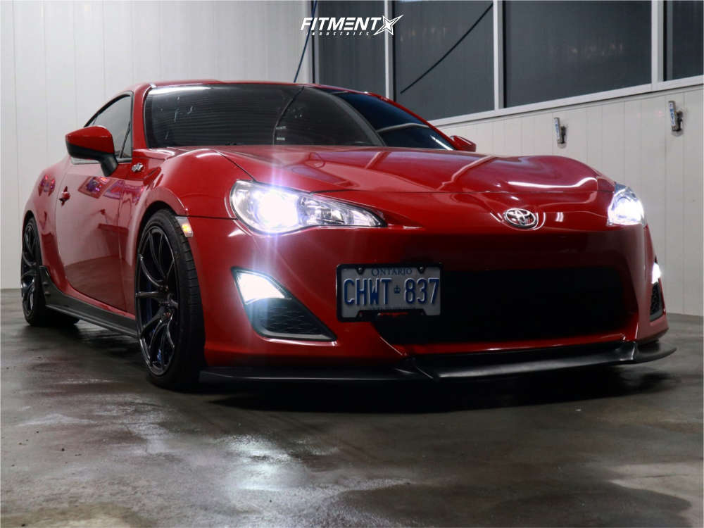 2014 Scion FR-S Base with 18x9.5 WedsSport Sa-10r and Falken 245x35 on Lowering Springs ...