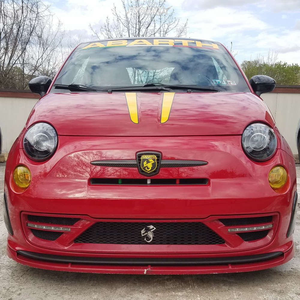 2012 Fiat 500 Abarth with 17x8.5 Work Meister S1r and Pirelli 215x40 on ...