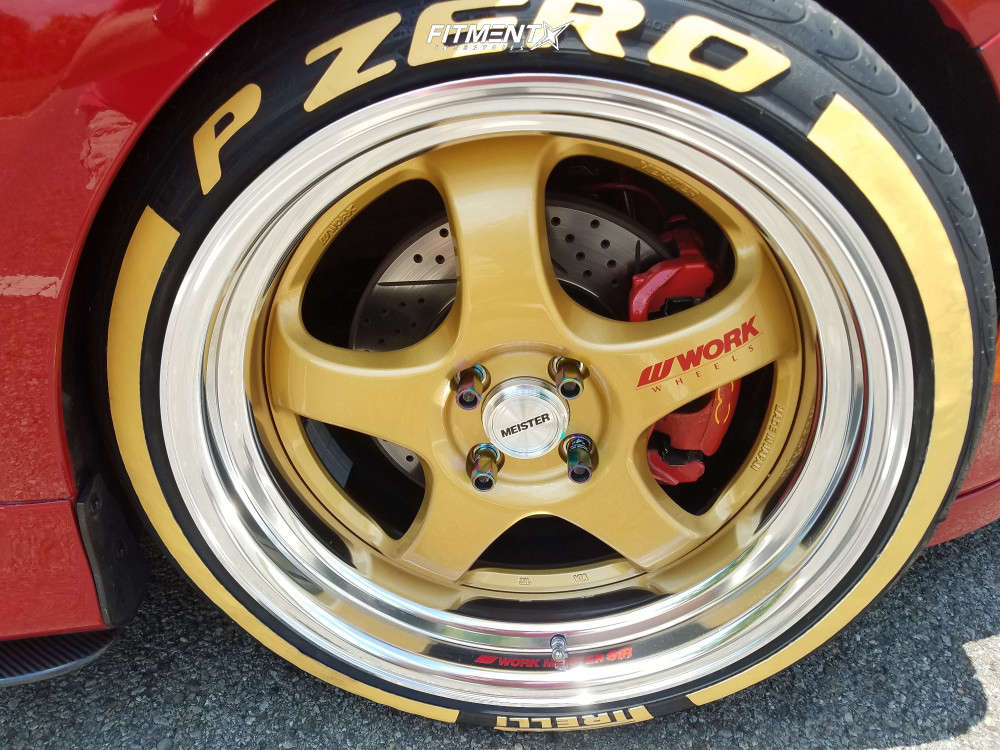 2012 Fiat 500 Abarth with 17x8.5 Work Meister S1r and Pirelli 215x40 on ...