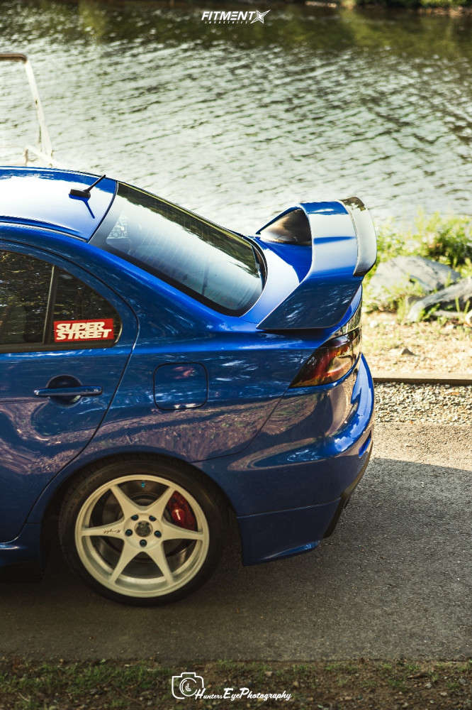 2015 Mitsubishi Lancer Evolution GSR with 18x9.5 Stage Wheels Knight ...