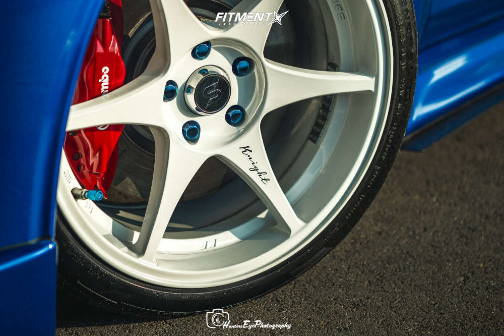 2015 Mitsubishi Lancer Evolution GSR with 18x9.5 Stage Wheels Knight ...