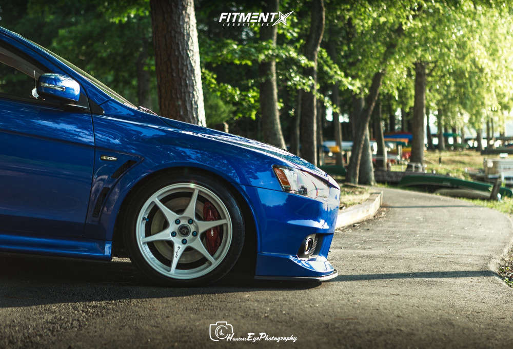 2015 Mitsubishi Lancer Evolution GSR with 18x9.5 Stage Wheels Knight ...