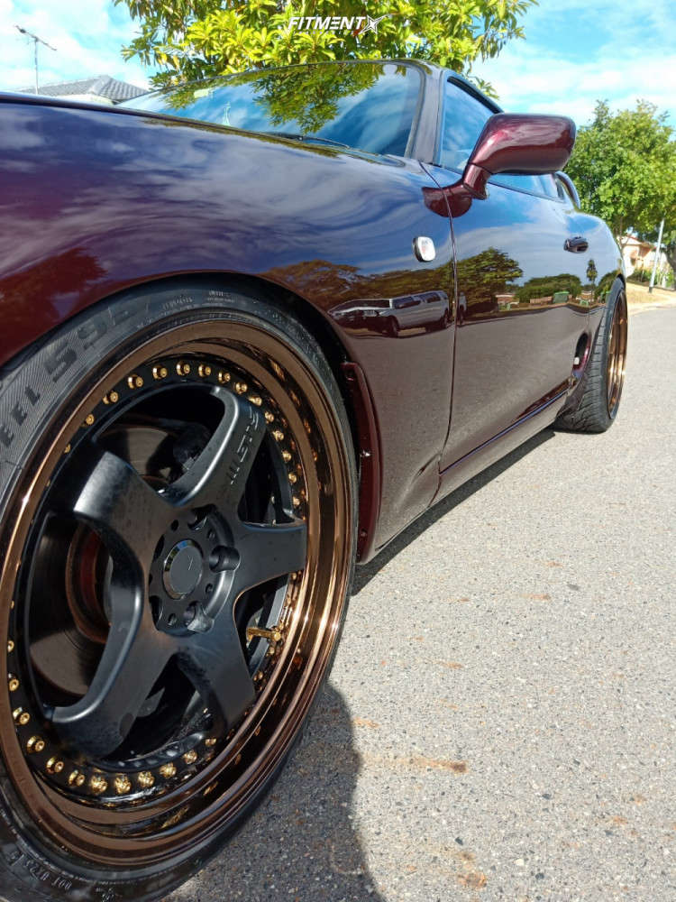 1995 Toyota Supra Twin Turbo with 19x9.5 Work Gt5 and Federal 245x35 on ...