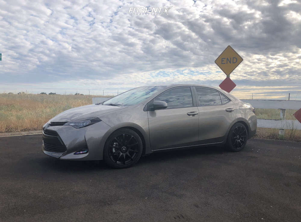 2018 Toyota Corolla LE with 18x8 Motegi Mr127 and General 225x40 on ...