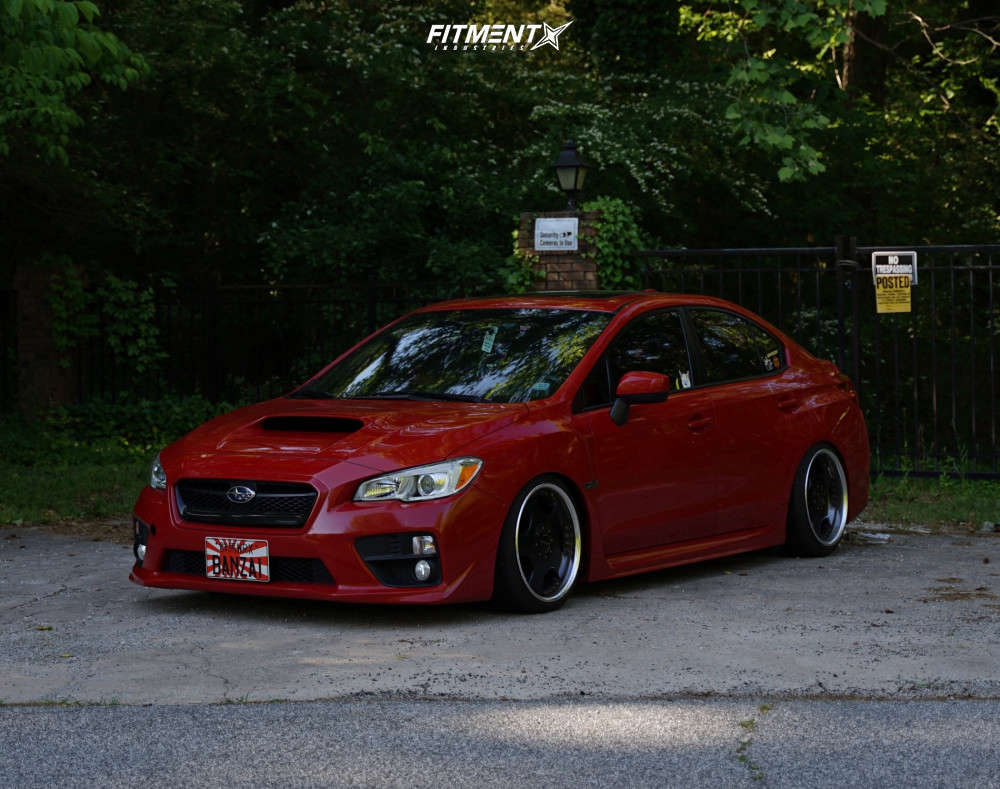 2015 Subaru WRX Premium with 18x8.5 Work Euroline and Nankang 205x40 on ...