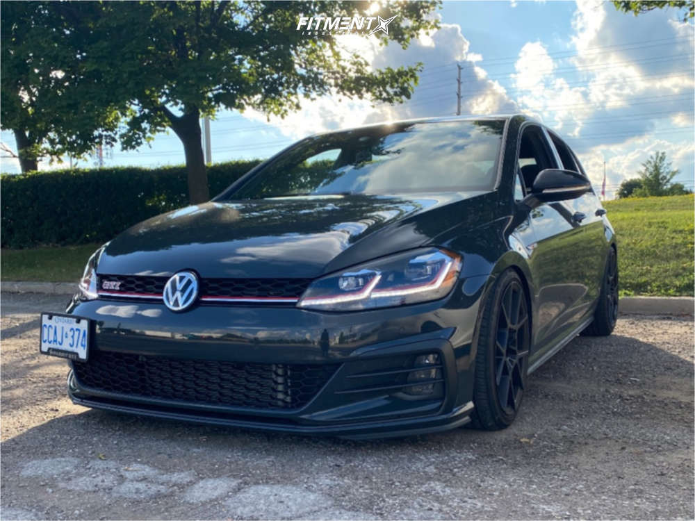 2019 Volkswagen GTI Rabbit Edition with 18x8.5 Rotiform Kps and ...