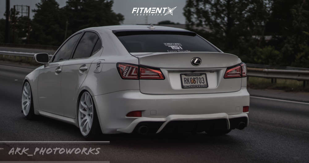 2011 Lexus IS250 Base with 18x9.5 Vordoven Forme 9 and Sentury 225x40 ...