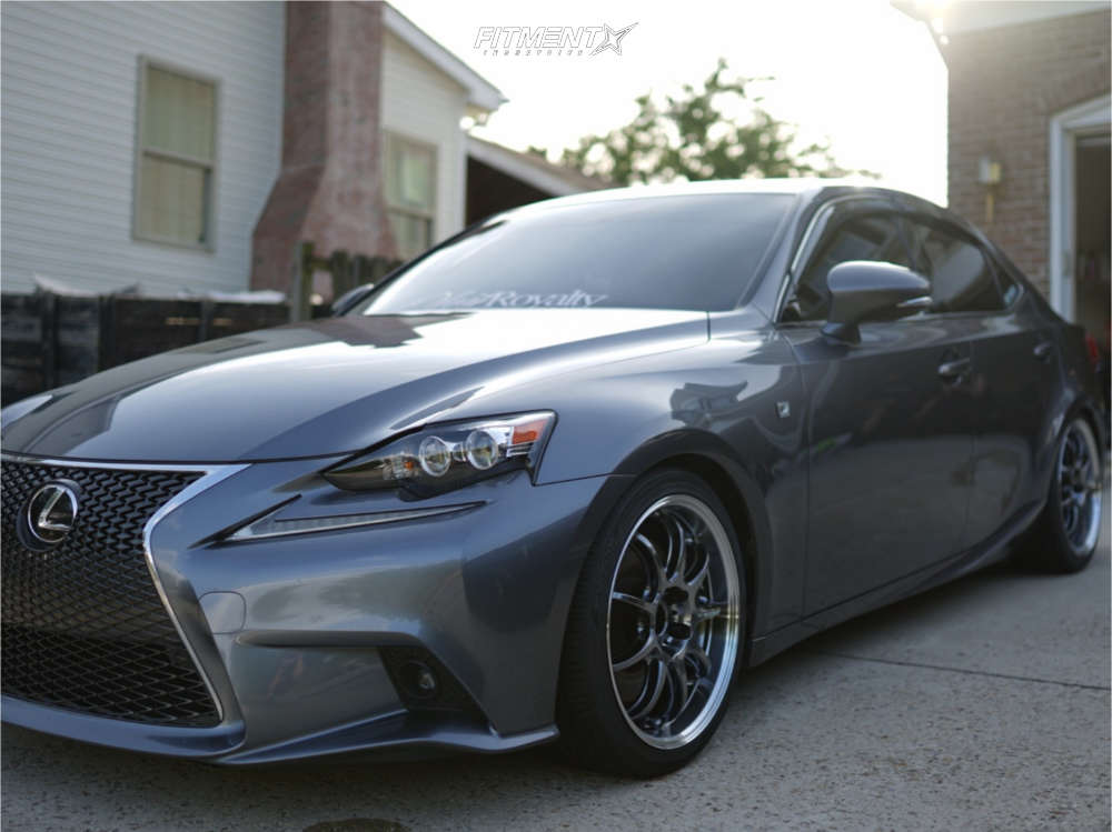 2015 Lexus IS350 F Sport with 18x8.5 Work D9r and Hankook 225x40 on ...
