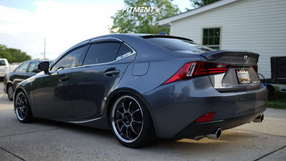 2015 Lexus IS350 F Sport with 18x8.5 Work D9r and Hankook 225x40 on ...