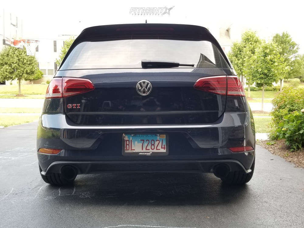 2019 Volkswagen GTI Autobahn with 18x8.5 Motegi Mr147 and Goodyear 225x40 on Lowering Springs ...