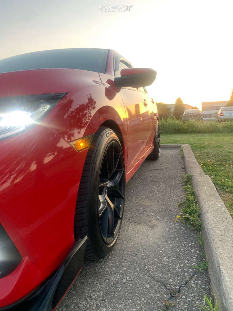 2018 Honda Civic Si with 18x9.5 ESR Rf2 and Continental 245x40 on Stock ...