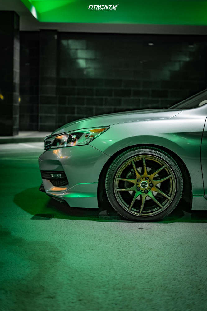 2016 Honda Accord LX with 18x9.5 Work Emotion Cr Kiwami and Zeetex 225x40 on Coilovers | 1150096 ...
