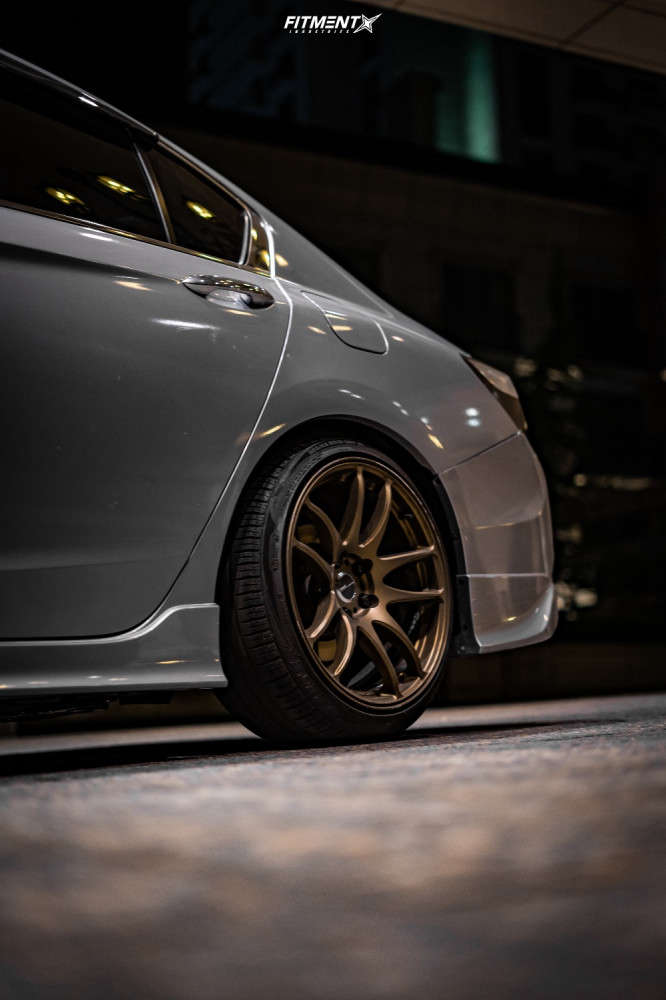 2016 Honda Accord LX with 18x9.5 Work Emotion Cr Kiwami and Zeetex 225x40 on Coilovers | 1150096 ...
