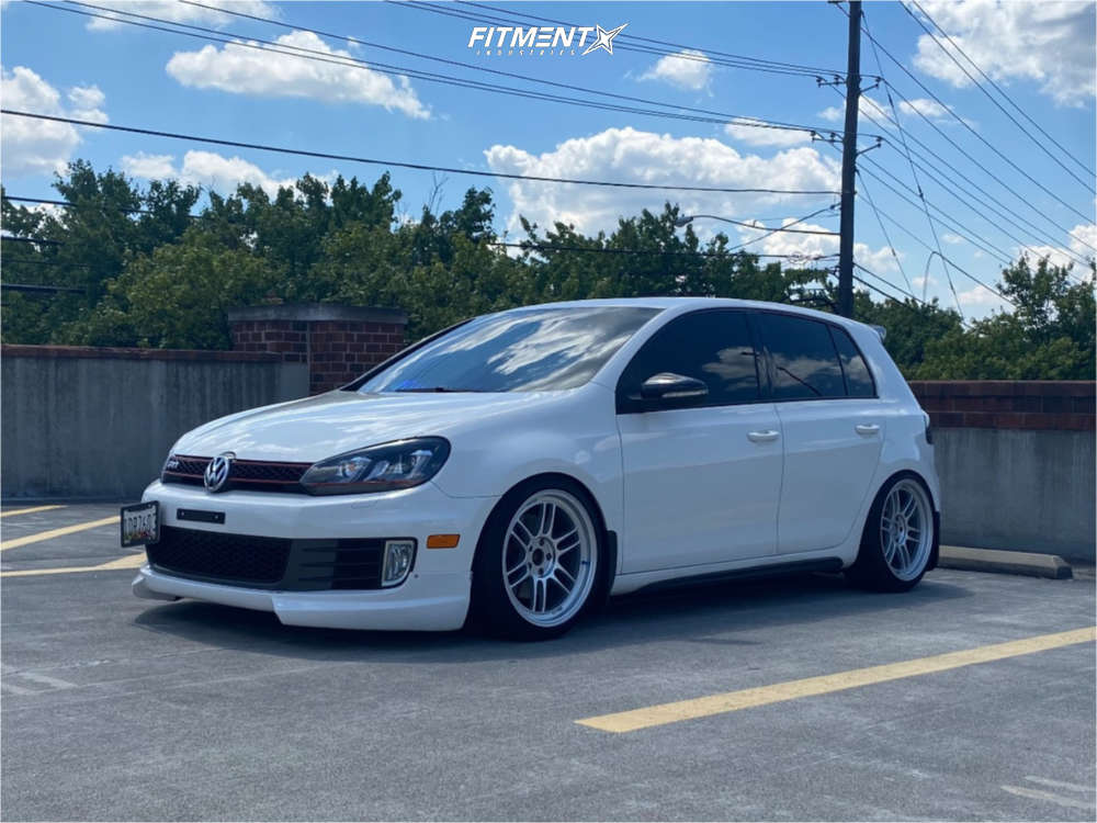 2012 Volkswagen GTI Base with 18x9 Enkei RPF1 and Ironman 225x40 on ...
