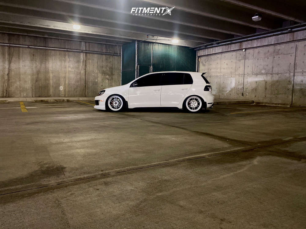 2012 Volkswagen GTI Base with 18x9 Enkei RPF1 and Ironman 225x40 on ...