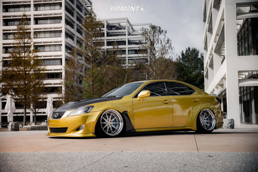 2008 Lexus IS250 4dr Sedan (2.5L 6cyl 6A) with 19x10.5 GMR VSS-5 and ...