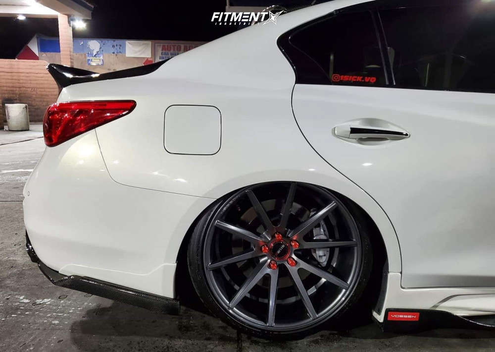 2014 INFINITI Q50 Sport with 20x9 Vossen Vfs1 and Hankook 245x35 on Air ...