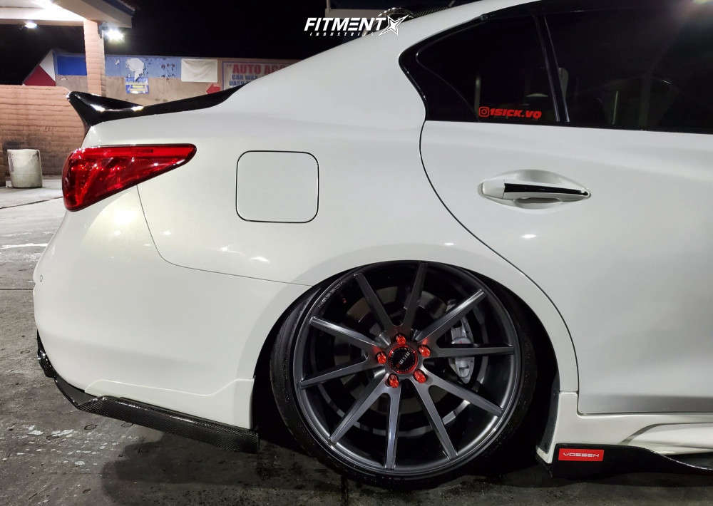 2014 INFINITI Q50 Sport with 20x9 Vossen Vfs1 and Hankook 245x35 on Air ...