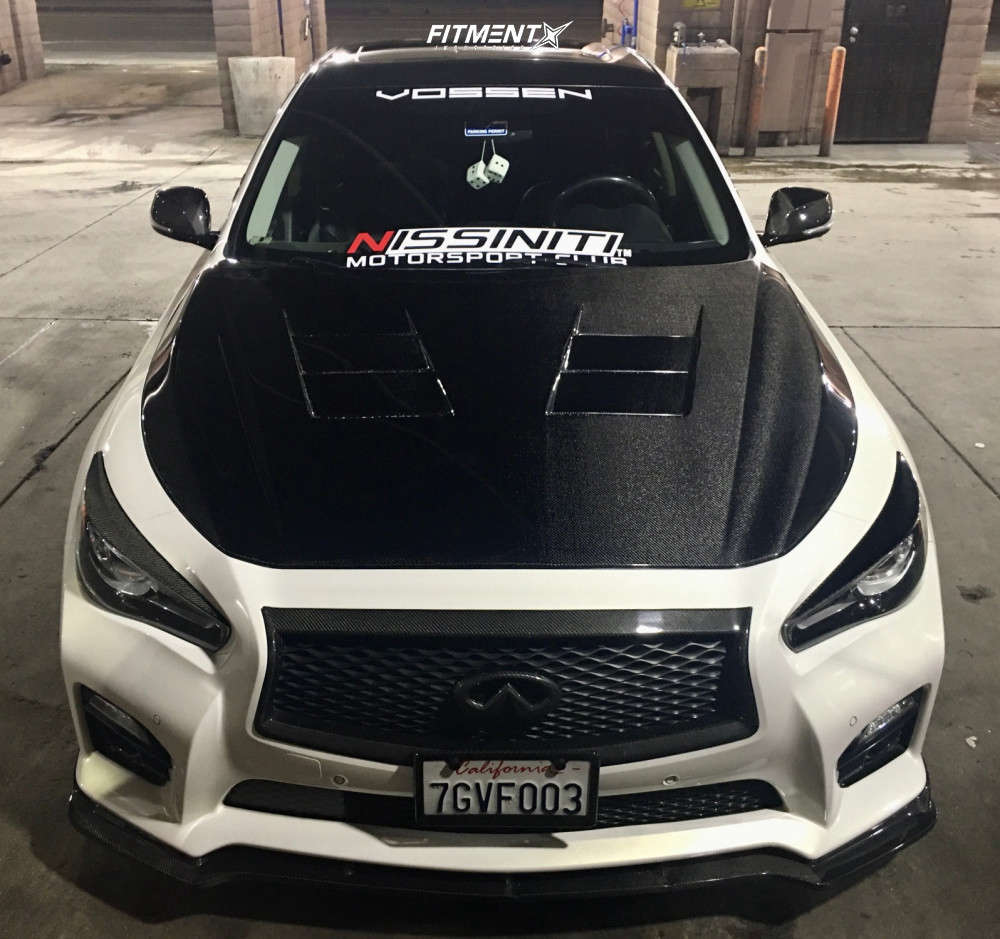 2014 INFINITI Q50 Sport with 20x9 Vossen Vfs1 and Hankook 245x35 on Air ...