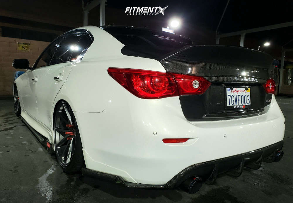 2014 INFINITI Q50 Sport with 20x9 Vossen Vfs1 and Hankook 245x35 on Air ...