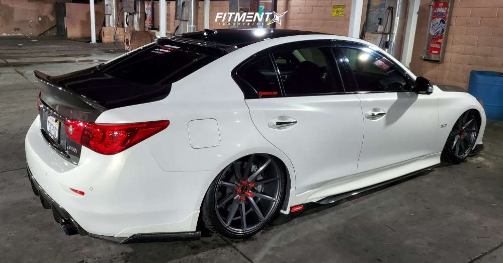 2014 INFINITI Q50 Sport with 20x9 Vossen Vfs1 and Hankook 245x35 on Air ...