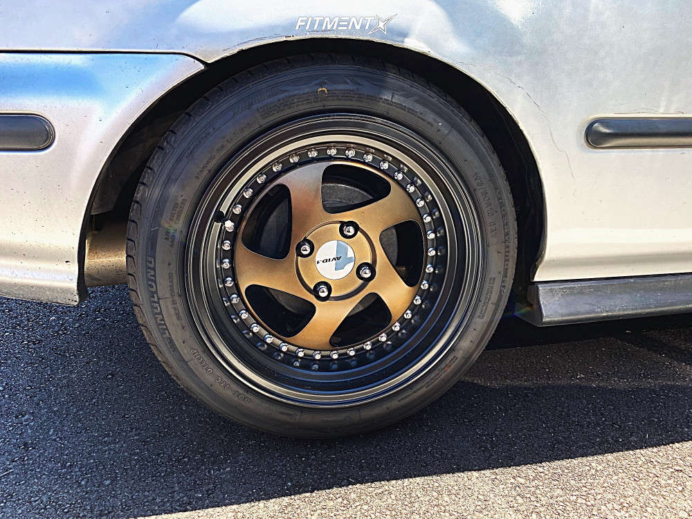 1998 Honda Civic CX with 15x8 AVID1 AV19 and Crosswind 195x50 on ...