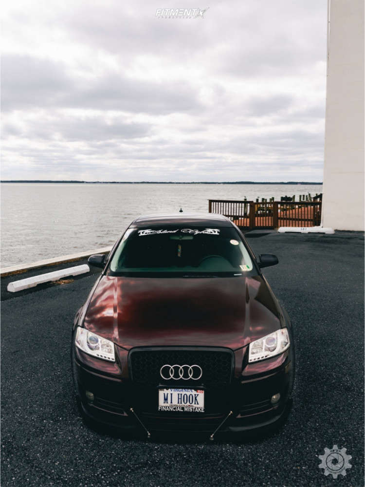 2007 Audi A3 Base with 18x8.5 Rotiform Tmb and Achilles 215x40 on Air ...