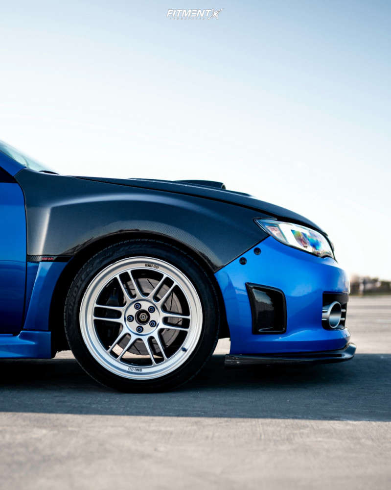 2010 Subaru WRX Base with 18x10 Enkei RPF1 and Toyo Tires 245x40 on Coilovers | 1154626 ...