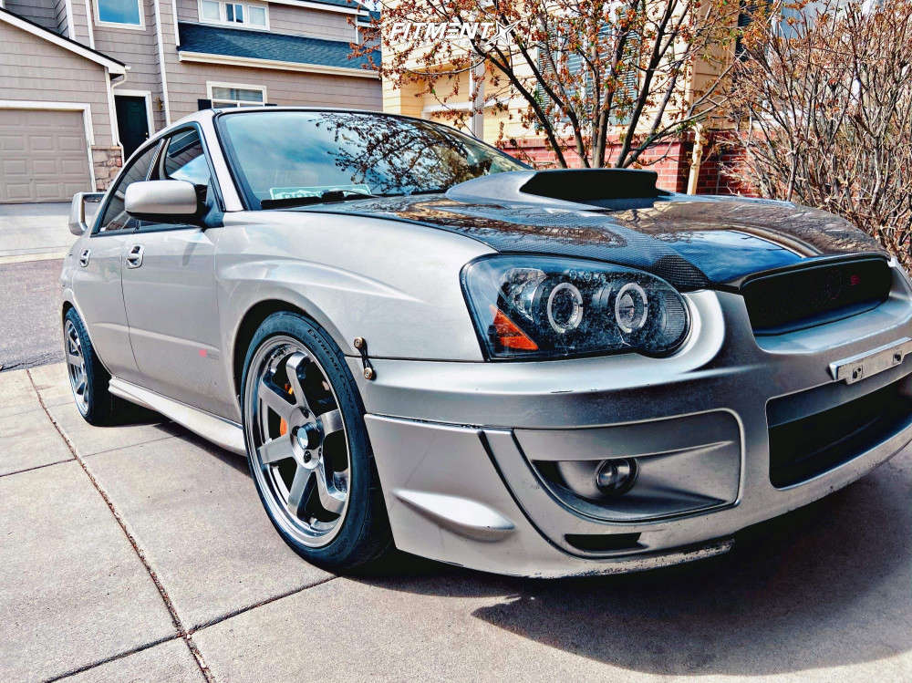 2005 Subaru WRX STI Base with 18x8.5 AVID1 AV6 and Continental 225x40 ...