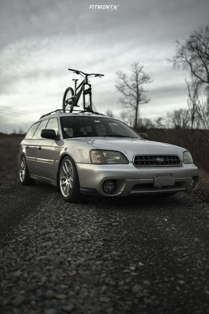 2004 Subaru Outback Base with 18x8.5 ESR Sr08 and Nankang 235x45 on Coilovers | 1156103 ...