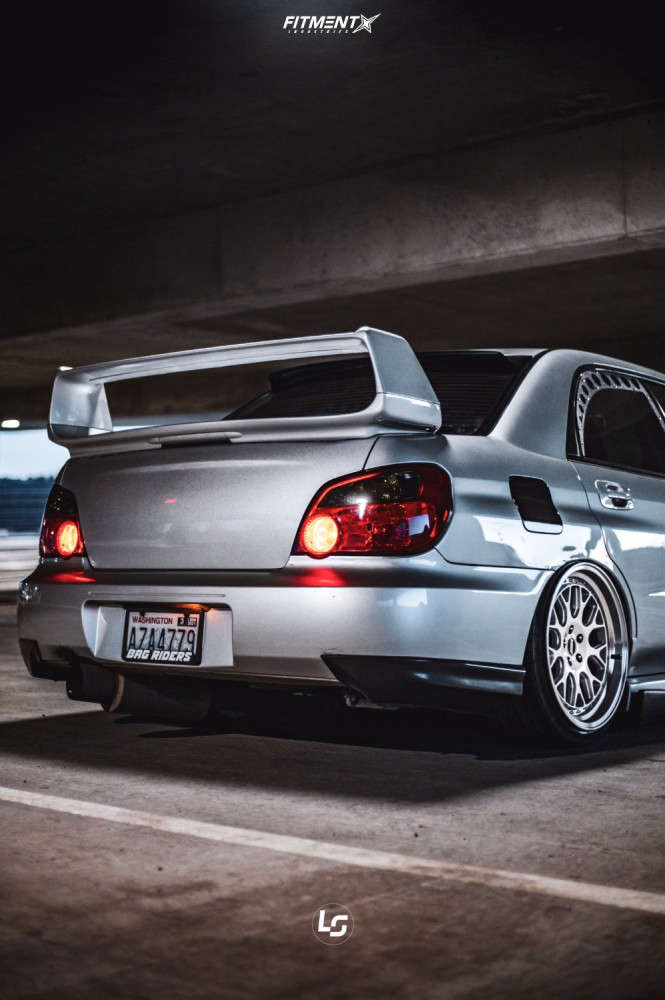 2005 Subaru WRX STI Base with 18x9.5 ESR Cs1 and Nankang 225x35 on Air ...