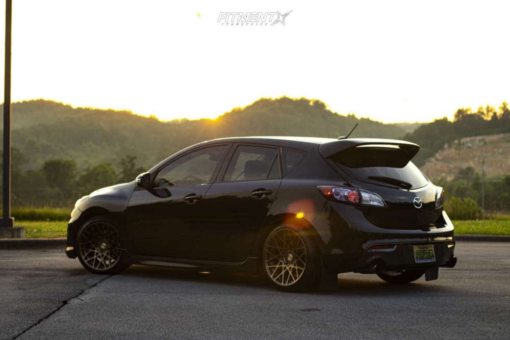 2013 Mazda 3 Mazdaspeed with 18x9.5 AVID1 AV36 and Sumitomo 225x40 on ...